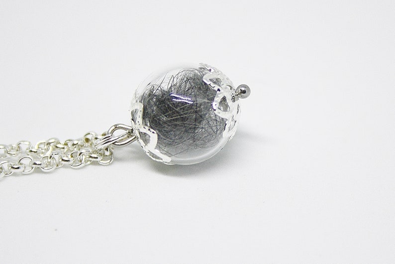 Rabbit Hair Chain Pendant Personalizable Animal Hair Jewelry - Etsy