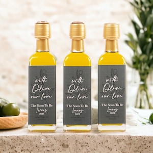 Olive Oil Party Favor | Infused Oil Favor | Olive You Favors | Olive ...