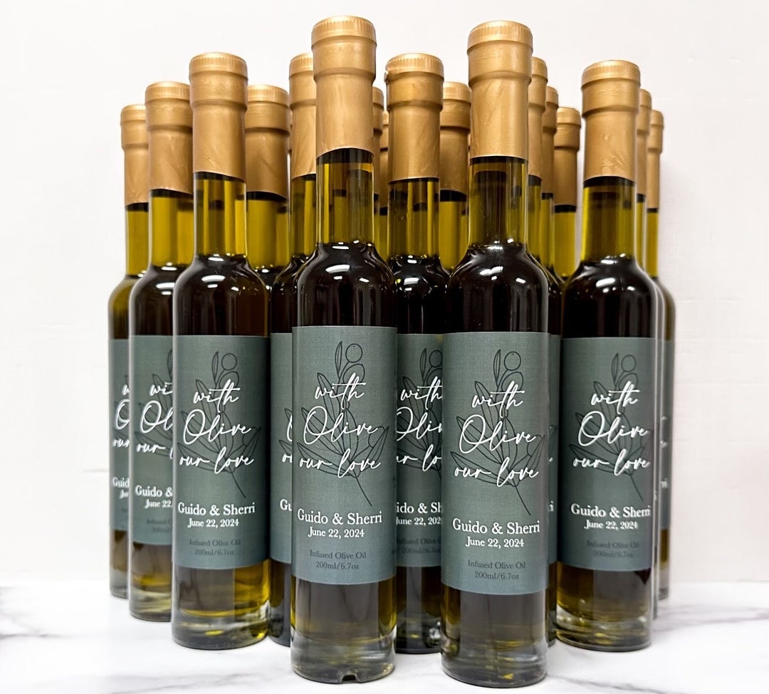 Olive Oil Party Favor | Infused Oil Favor | Olive You Favors | Olive ...