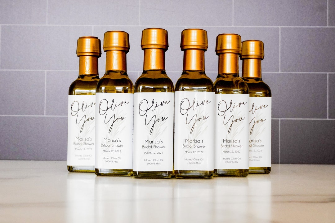 Olive You Olive Oil Favors 60ml | Infused With Love Olive Oil Favor ...