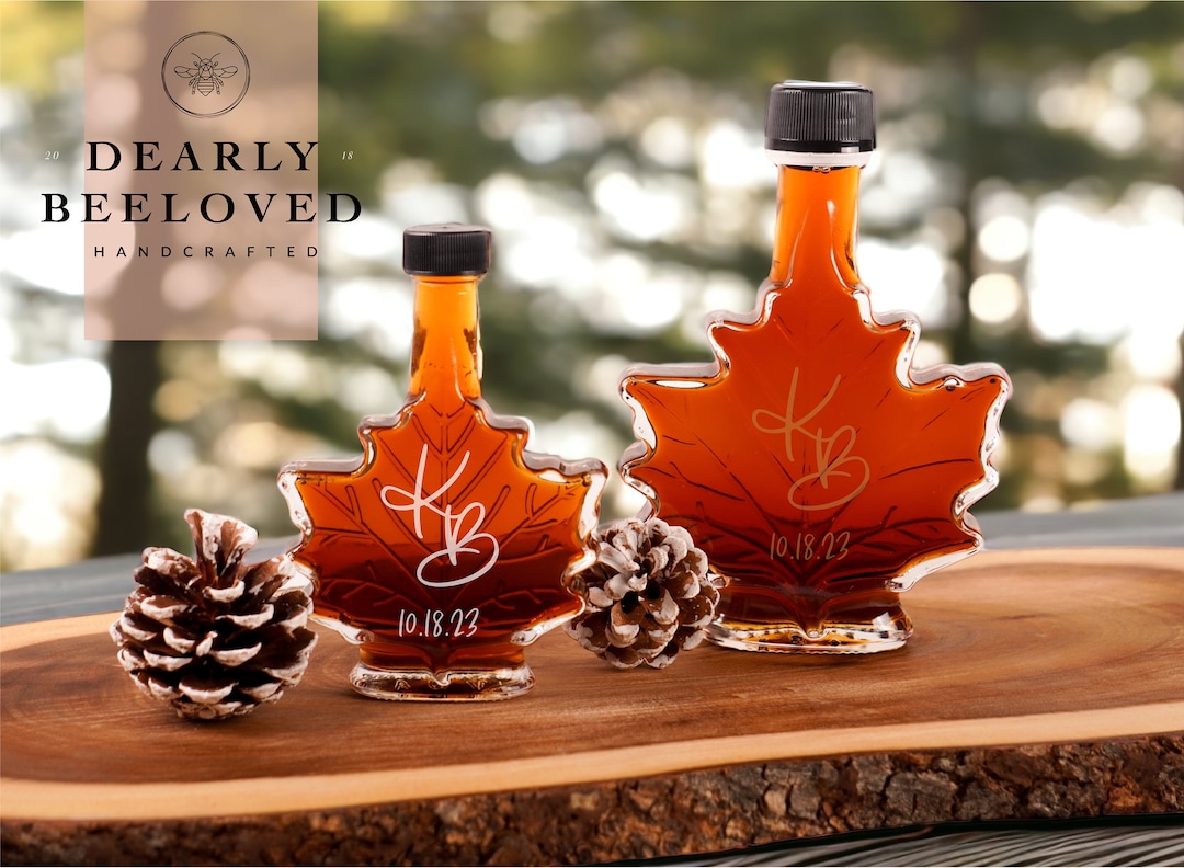 Pure Maple Syrup 60ml or 100ml Favor | Wedding Favor | Maple Syrup ...
