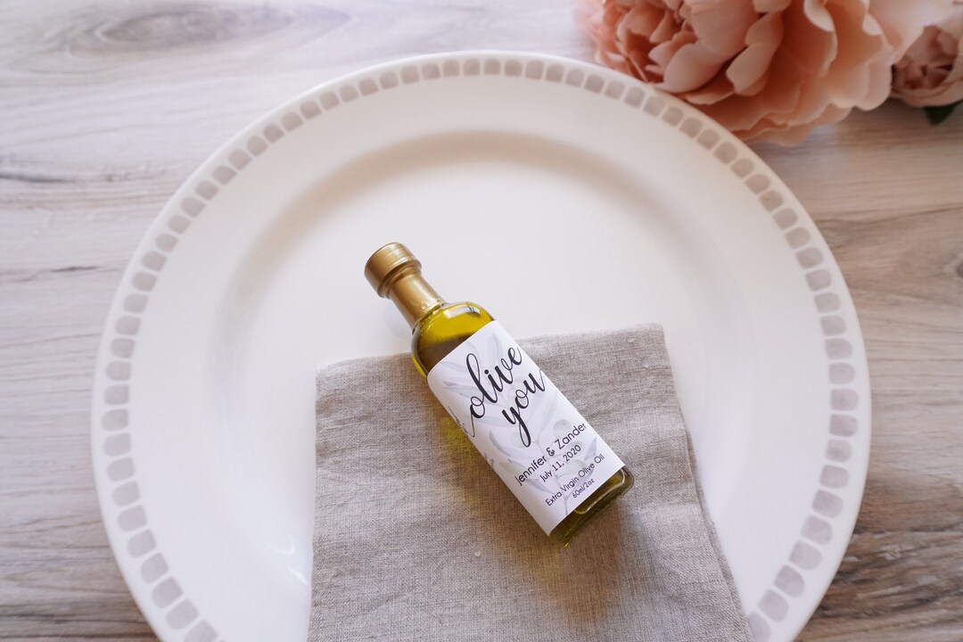 Olive Oil Favors 60ml Infused With Love Olive Oil Favor - Etsy