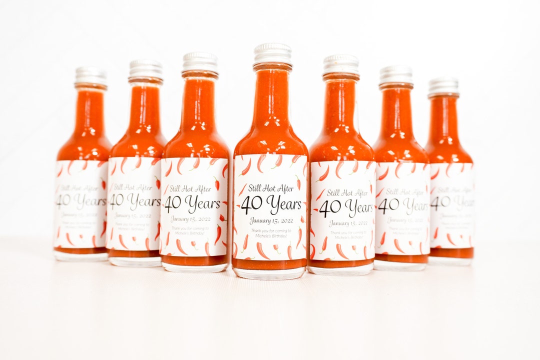 Hot Sauce Birthday Favor 2oz | Still Spicy Birthday Favor | Hot Sauce ...