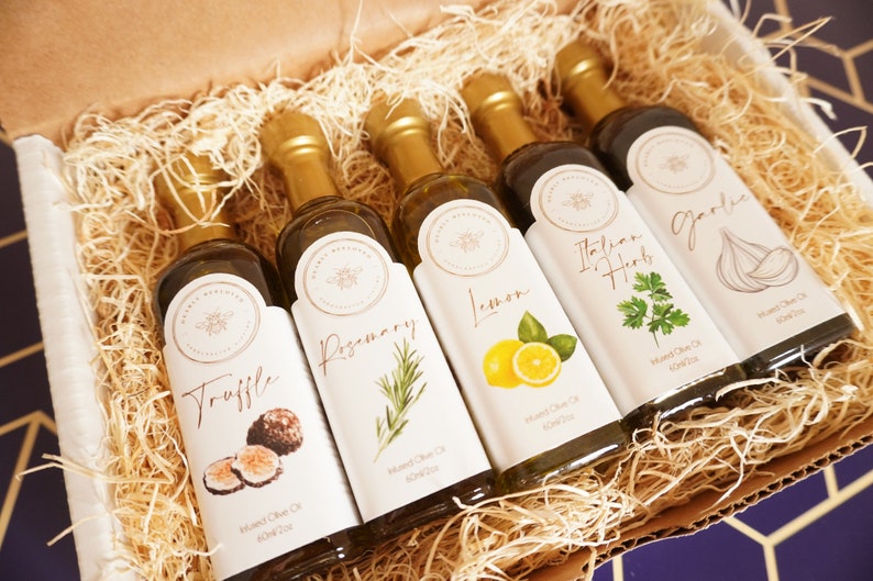 Olive Oil Sampler Pack Olive Oil Tasting Gift Infused - Etsy