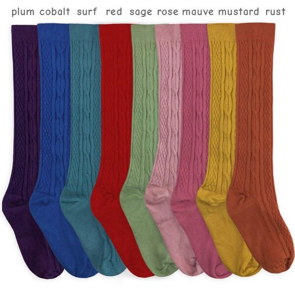 Cable Knit Socks - Etsy