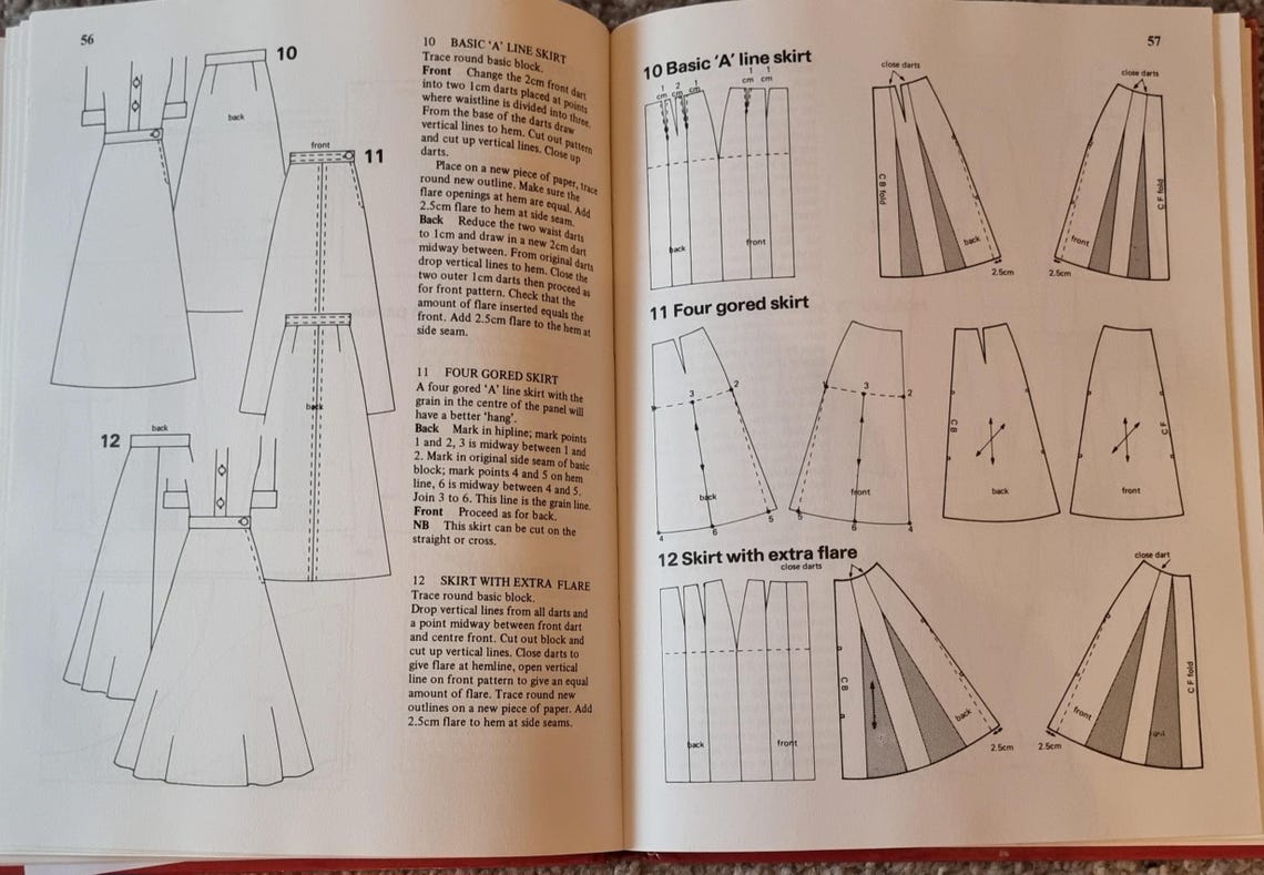 Metric Pattern Cutting Book by Winiffred Aldrich - Etsy