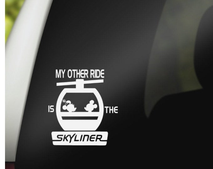 My Other Ride is the Skyliner Decal, Disney Decal, Disney Sticker ...