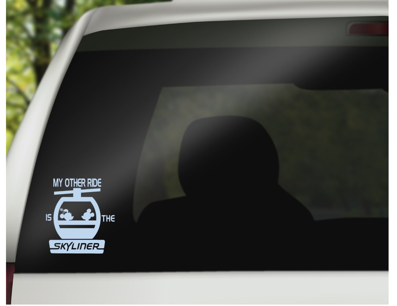 My Other Ride Is The Skyliner Decal Vinyl Decal Car Decal | Etsy