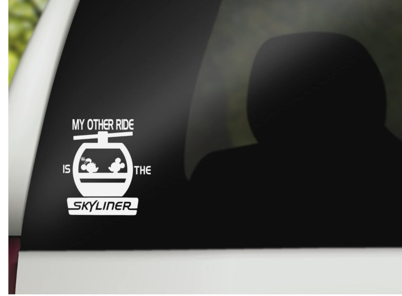 My Other Ride is the Skyliner Decal, Disney Decal, Disney Sticker ...