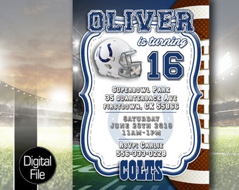 Colts Invitation - Etsy