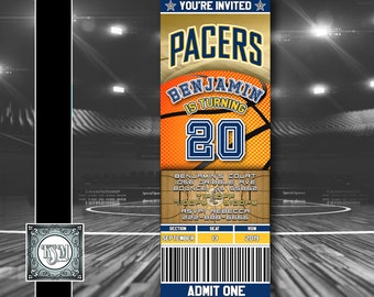Pacers Invitation - Etsy