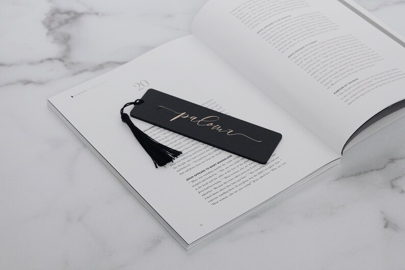 Personalized Bookmarks Acrylic Calligraphy Bookmarks - Etsy