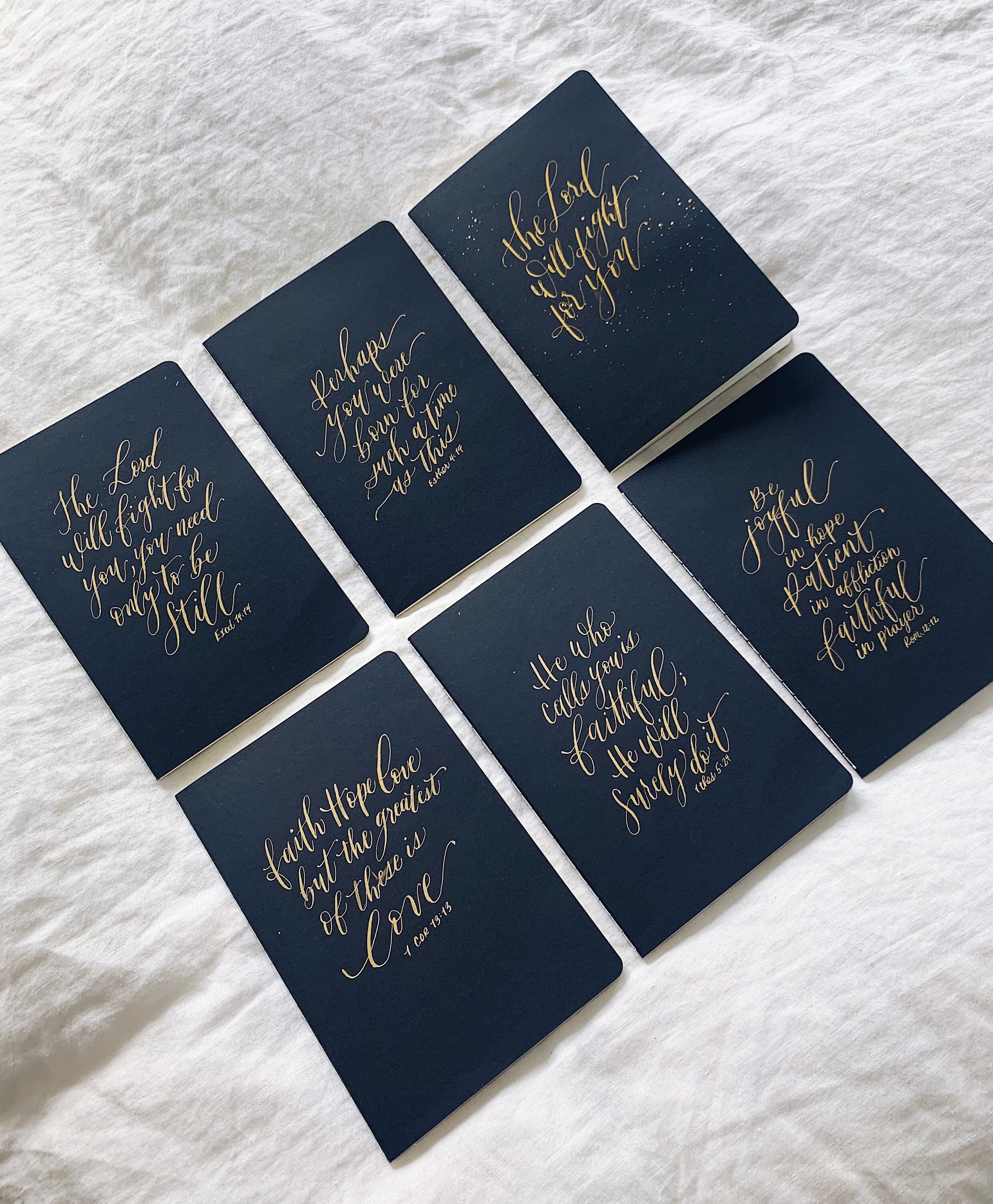 Calligraphy Black Journal Calligraphy Journal Personalized | Etsy