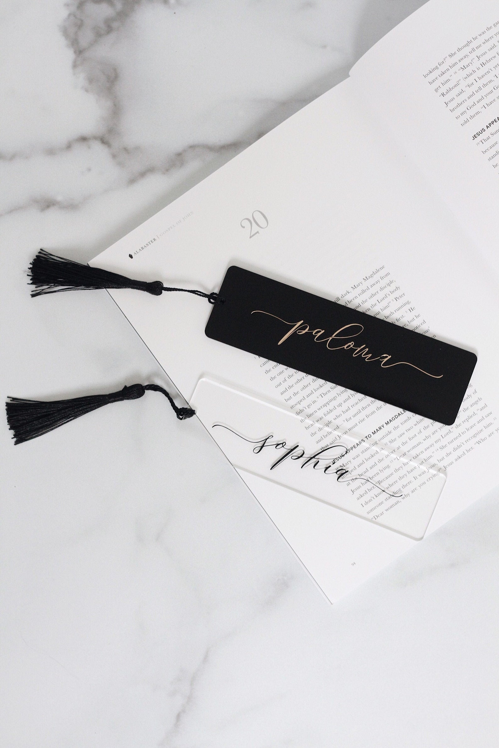 Personalized Bookmarks Acrylic Calligraphy Bookmarks - Etsy