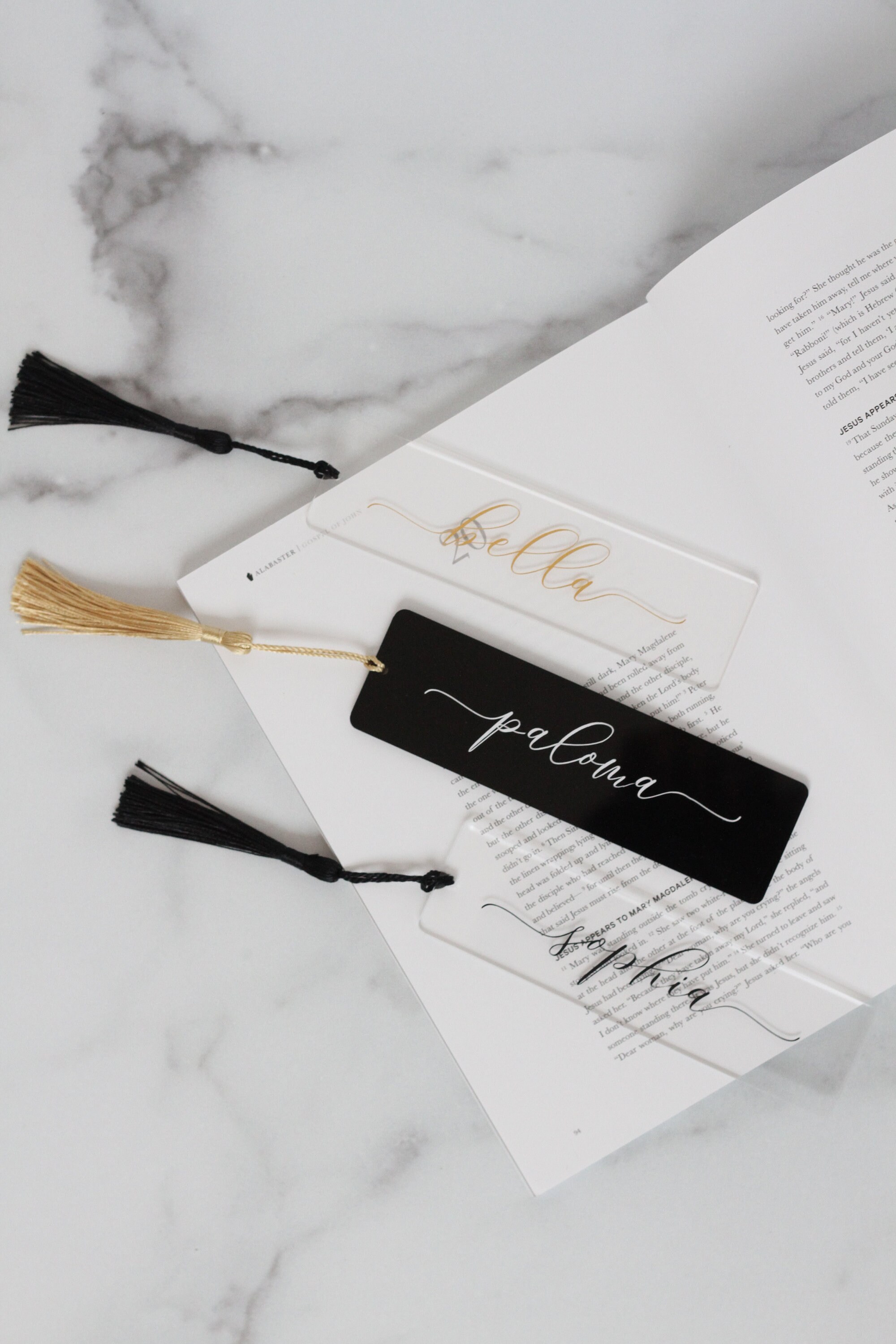 Personalized Bookmarks Acrylic Calligraphy Bookmarks - Etsy Canada