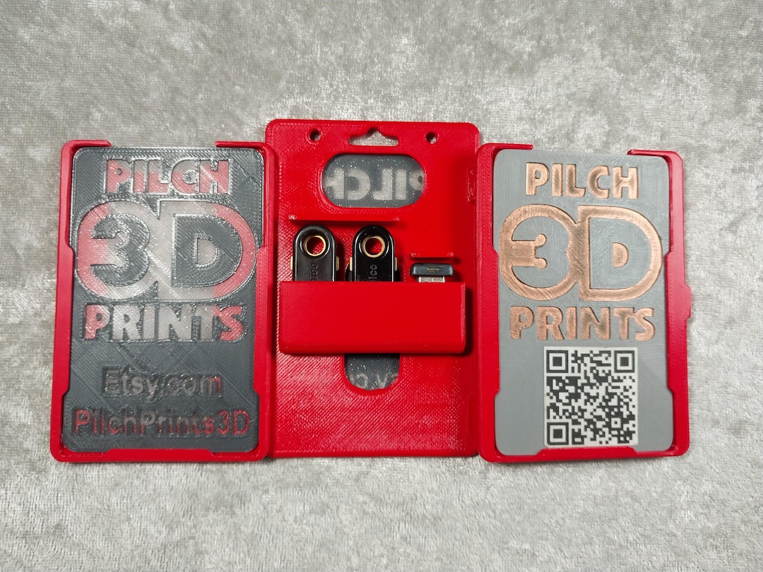 Tri-fold Yubikey 5c Nano and Dual 5c Badge Holder - Etsy