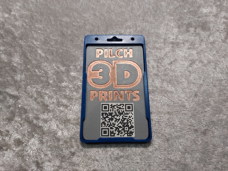 3D Printed Badge Holder 1 to 3 Badges (custom Options Available) - Etsy