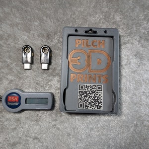 Yubikey Dual 5c and RSA Securid (1 to 5) Badge Holder (multiple Color ...