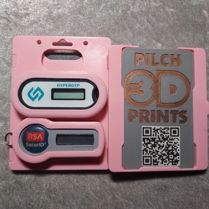 Tri-fold Surepass Id and RSA Securid Badge Holder (aka Untrust Datacard ...