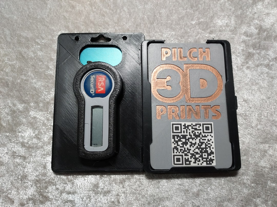 3D Printed Folding RSA Badge Holder (multiple Badge Options Available ...