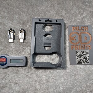 Yubikey Dual 5c and RSA Securid (1 to 5) Badge Holder (multiple Color ...