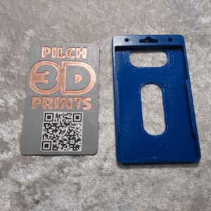 3D Printed Badge Holder 1 to 3 Badges (custom Options Available) - Etsy
