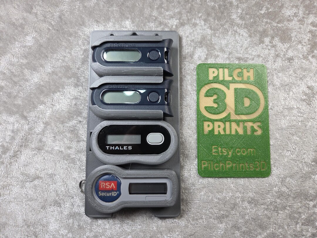 Dual Safenet Etoken, Digipass OTP 110, RSA Secureid Badge Holder (one ...