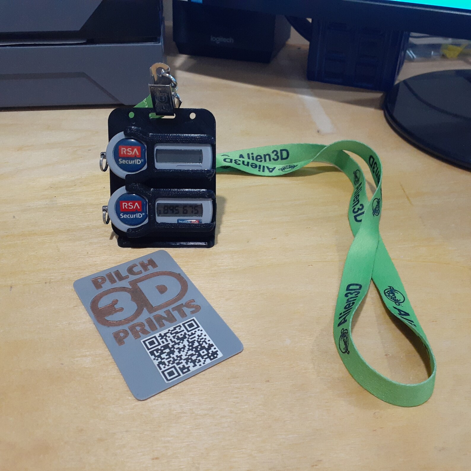 Dual RSA Securid Carry Card W/ Desk Stand - Etsy