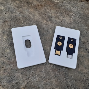 Yubikey 5/5C NFC Card Holder (single and Dual Token Options Available ...