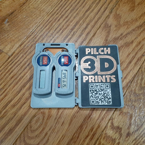 3D Printed Folding Dual RSA Badge Holder multi Badge Options - Etsy