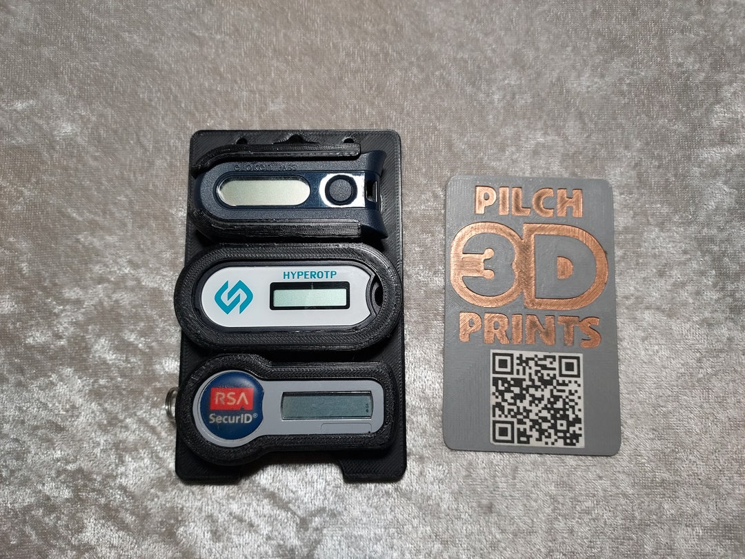 3D Printed Surepass, Safenet Etoken, RSA Secureid Badge Holder one, Two ...