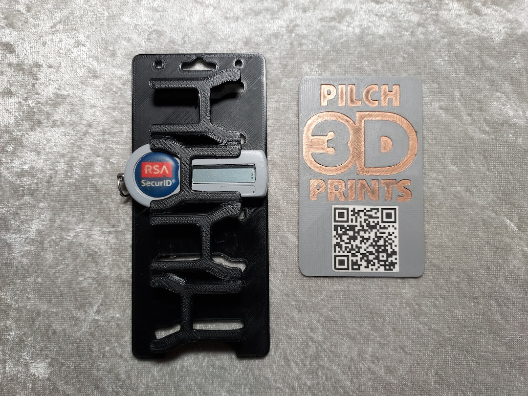 3D Printed 4 RSA Secureid Badge Holder (one, Two and Three Badge and ...