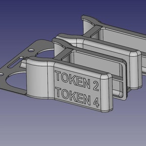 Quad RSA Token Holder Token Cadey custom Options Available | Etsy