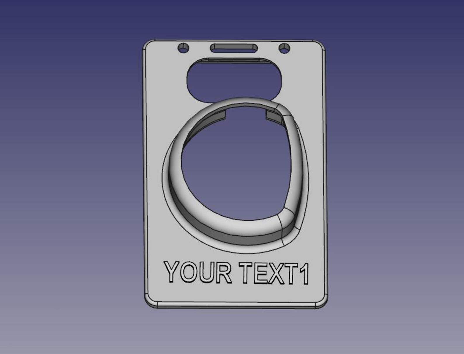 3D Printed HID Activid Mini Token (1-3) Badge Holder (custom Options ...