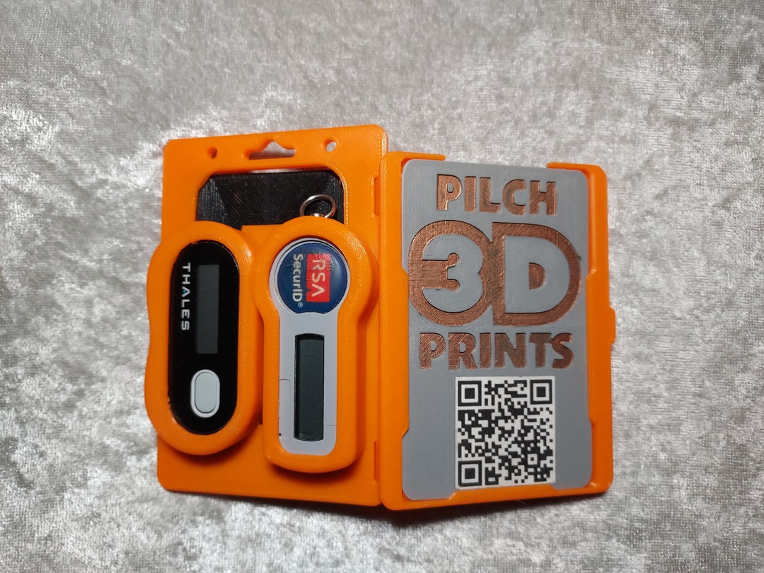 Folding Safenet OTP 110 and RSA Securid (2-4) Badge Holder (multiple ...