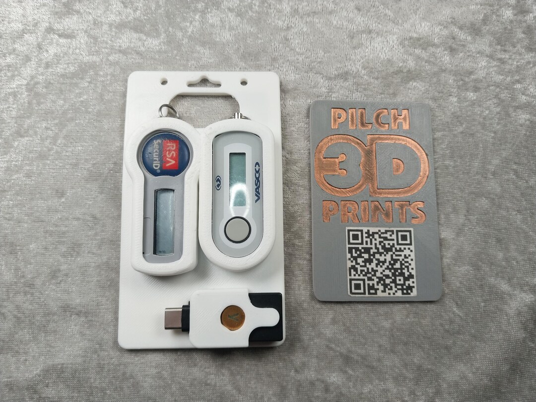 3D Printed RSA Digipass GO 6 Yubikey 5c NFC Badge Holders (multi Color ...