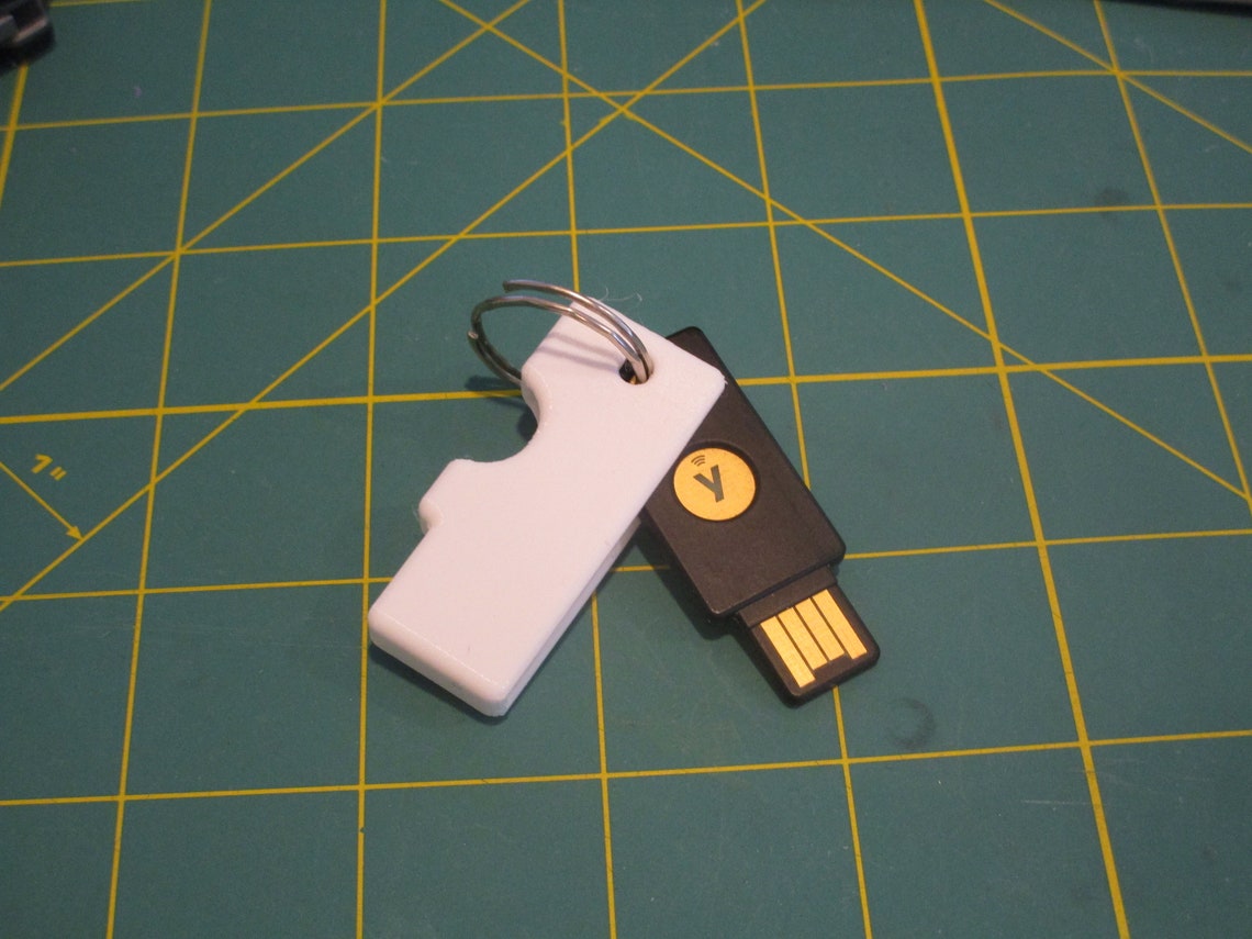 3D Printed Yubikey 5 and 5C Key Chain Protector Sleeve | Etsy