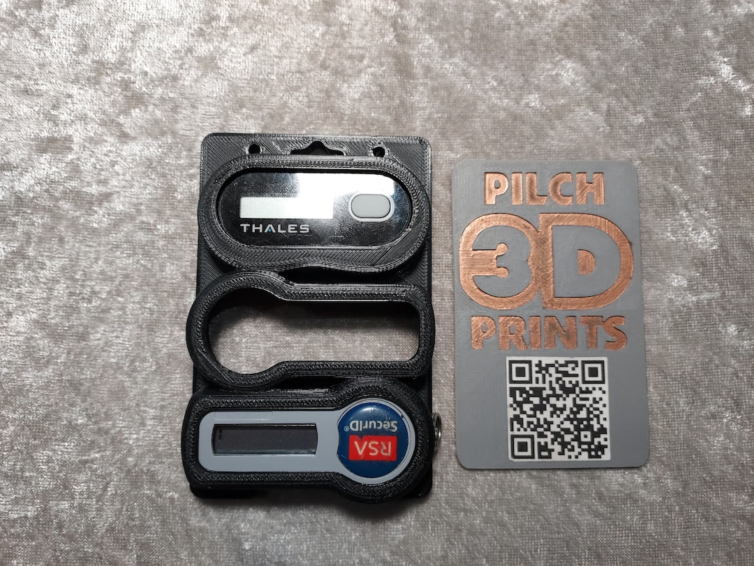 3D Printed 2 RSA Secureid 1 Safenet OTP 110 (1-3) Badge Holder - Etsy