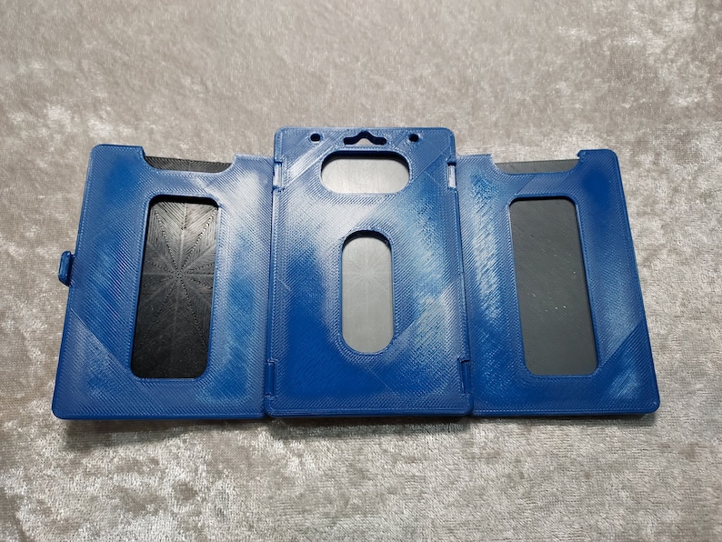 3D Printed Tri-fold Plain Badge Holders (multi Color Options Available ...