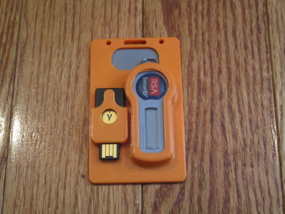 3D Printed RSA Yubikey 5 NFC 1-3 Badge Holder - Etsy India