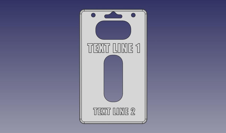 3D Printed Badge Holder 1 to 3 Badges custom Options | Etsy