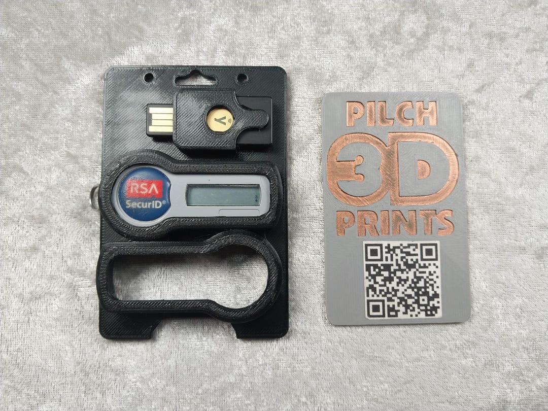 2 RSA Yubikey 5 NFC (1-3) Badge Holder - Etsy