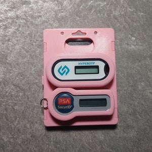 Tri-fold Surepass Id and RSA Securid Badge Holder (aka Untrust Datacard ...