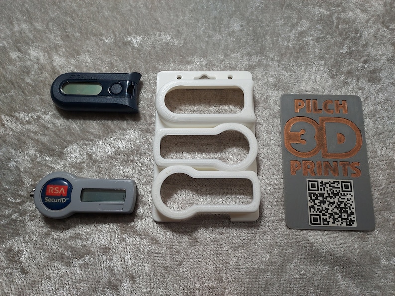 3D Printed Safenet Etoken Pass and 2 RSA Secureid (1-3) Badge Holders ...