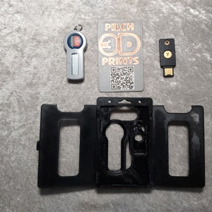 Tri-fold RSA Sucureid and Yubikey 5 NFC (USB-A) Badge Holders (multi ...