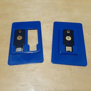 Yubikey 5/5C NFC Slim Card Holder (single and Dual Token Options ...