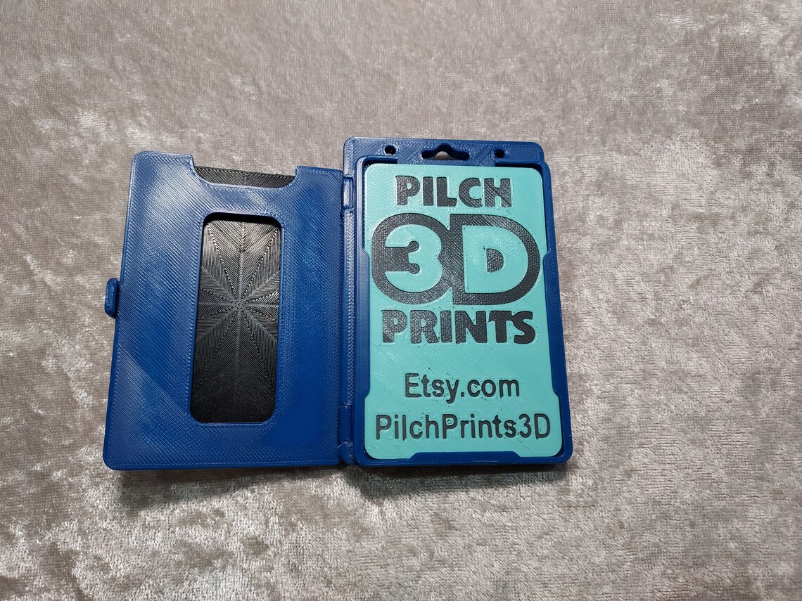3D Printed Tri-fold Plain Badge Holders multi Color Options - Etsy
