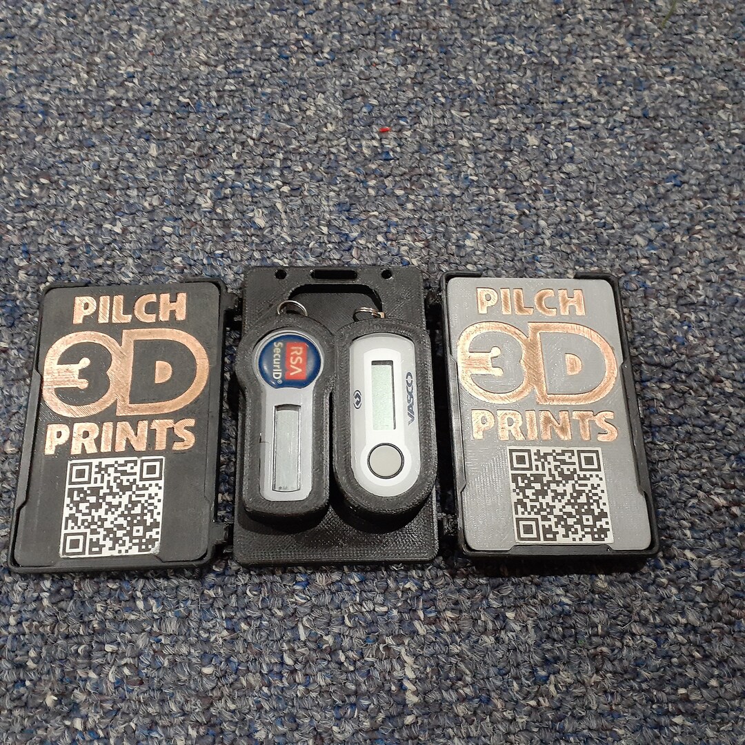 3D Printed Tri-fold RSA Digipass GO 6 Badge Holders (multi Color ...