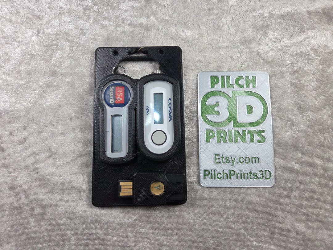 Digipass Go6, RSA Securid and Yubikey 5 NFC (USB-A) (1-3) Badge Holder ...