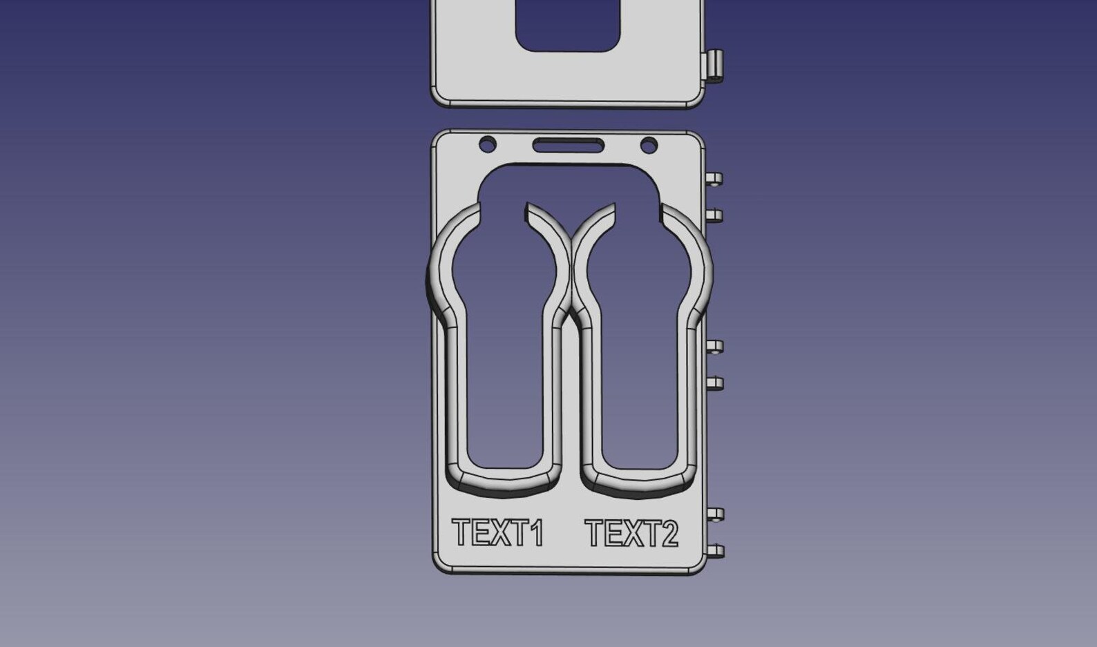 3D Printed Folding Dual RSA Badge Holder multi Badge Options - Etsy